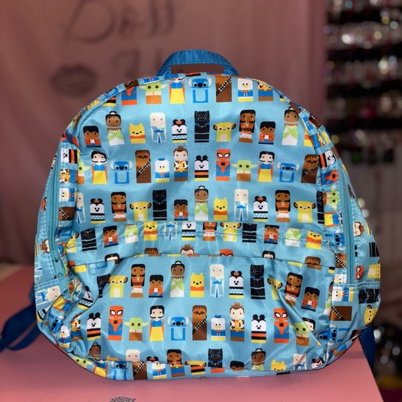 Disney | Accessories | Disney Blue Character Kids Backpack | Poshmark